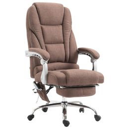 TPFLiving Bürostuhl Pacira Stoff mit Massagefunktion Creme