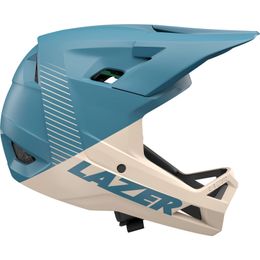 Lazer Full Face - Fahrradhelm Chase KinetiCore, beige-blau