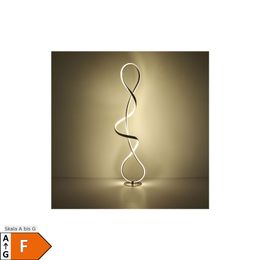 Globo LED Stehleuchte, silber, Kristalle, H 132,5 cm