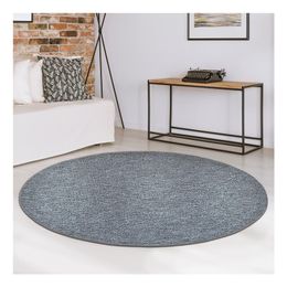 Karat Teppich London Hellgrau 73 Rund
