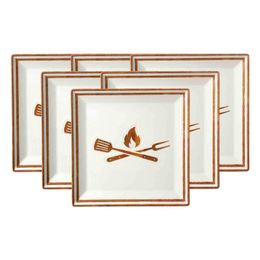 Ritzenhoff & Breker Ritzenhoff & Breker Speiseteller Rusty 26 x 26 cm 6er Set