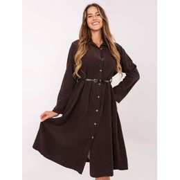 Madnezz House Kleid Damen Größe 38/40 dunkelbraun Winterkleid