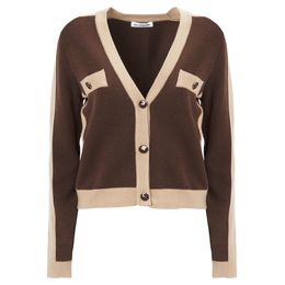Influencer Strickjacke Damen Gr&ouml;&szlig;e M hellbeige