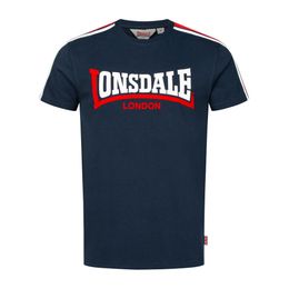 Lonsdale T-Shirt 'Merryn' Herren Gr&ouml;&szlig;e L dunkelblau / feuerrot / wei&szlig;
