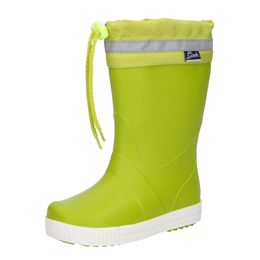 Beck Gummistiefel 'Wellies' Jungen Gr&ouml;&szlig;e 35 marine / grau / apfel / wei&szlig;