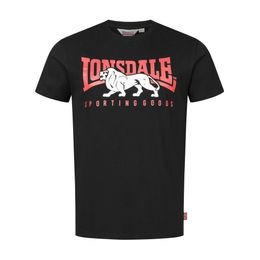 Lonsdale T-Shirt 'Ervan' Herren Gr&ouml;&szlig;e XXL knallrot / schwarz / wei&szlig;