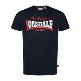 Lonsdale T-Shirt ' Aldingham' Herren Gr&ouml;&szlig;e 4XL navy / rot / wei&szlig;