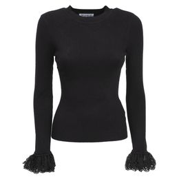 Influencer Pullover Damen Gr&ouml;&szlig;e M schwarz