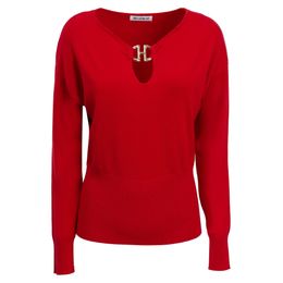Influencer Pullover Damen Gr&ouml;&szlig;e L rot