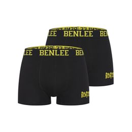 BEN LEE Benlee Boxershorts 'Abbington' Herren Gr&ouml;&szlig;e XXXL gelb / schwarz