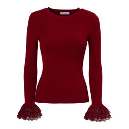 Influencer Pullover Damen Gr&ouml;&szlig;e S kirschrot