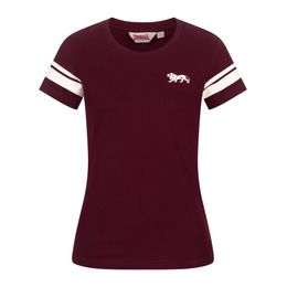 Lonsdale T-Shirt 'Corton' Damen Gr&ouml;&szlig;e XS weinrot / wei&szlig;