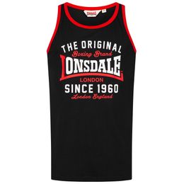 Lonsdale Shirt 'Andover' Herren Gr&ouml;&szlig;e XL rot / schwarz / wei&szlig;
