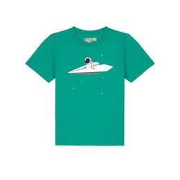 Watabout.kids Shirt 'Fly Me To The Moon' girl Green size 134/146