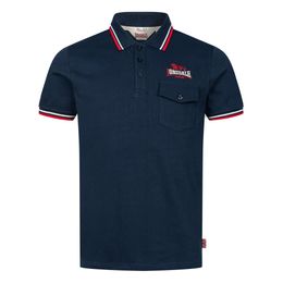 Lonsdale Poloshirt 'Lynton' Herren Gr&ouml;&szlig;e XXL navy / rot / wei&szlig;