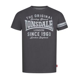 Lonsdale T-Shirt 'Winnard' Herren Gr&ouml;&szlig;e S anthrazit / hellgrau