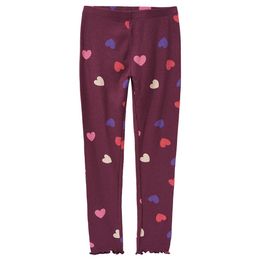 Yigga M&auml;dchen Leggings mit Herz-Allover