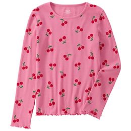 Yigga M&auml;dchen Langarmshirt mit Kirsch-Allover
