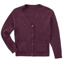 Yigga M&auml;dchen Feinstrickjacke unifarben