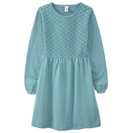 Yigga Mädchen Strickkleid mit Wabenstruktur