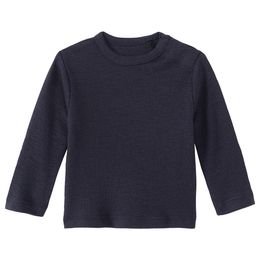 Topomini Baby Wolle-Seide-Shirt mit Ripp-Struktur