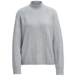 Gina Damen Strickpullover mit Zopfmuster