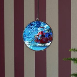 3D-Hologrammkugel Winterlandschaft, 64 LEDs
