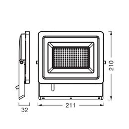 Osram LED-Strahler Floodlight EA, 24,5 W, IP65, schwarz, Alu