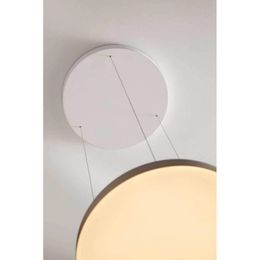 LOOM Design LED-Pendelleuchte Avela, grau, Alu, Ø 36cm