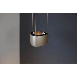 LOOM Design LED-Pendelleuchte Air, grau, Alu, 13 cm