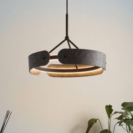 Osram LED-Hängelampe Decor Curve Felt, grau, Filz, 3.000 K