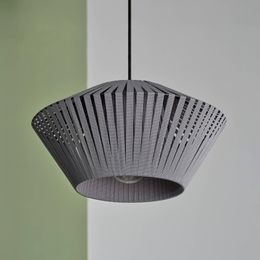 Osram H&auml;ngelampe Decor Stripes &Oslash; 30,5 cm, grau, Textil, E27