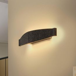 Osram LED-Wandlampe Decor Flat Felt, grau, Filz, 3.000 K