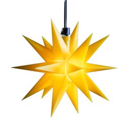 Sterntaler LED-Stern, außen, 18-Zacker Ø 12 cm Batterie, gelb