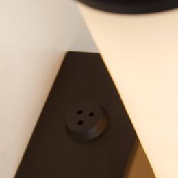 Searchlight LED-Bad-Wandlampe Wales schwarz/marmoriert 35 cm Stahl/Resin