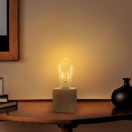 Osram Tischleuchte Vintage 1906, Holz mit LED-Lampe E27