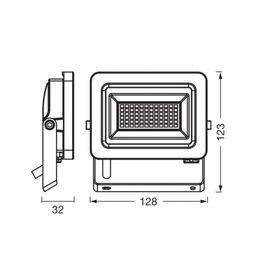 Osram LED-Strahler Floodlight EA, 15 W, IP65, schwarz, Alu