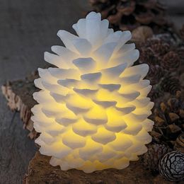 Sirius LED-Kerze Clara in Zapfenform, Höhe 14 cm