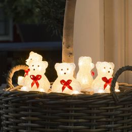 LED-Leuchtfigur Bär, 5er-Set als Kette
