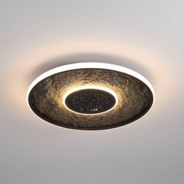 Searchlight LED-Deckenlampe Lumadisc, Sternen-Effekt, schwarz, Ø 41 cm