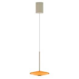 LOOM Design LED-Pendelleuchte Solene, orange, Glas, Ø 20 cm