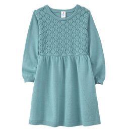 Topolino Mädchen Strickkleid mit Wabenstruktur