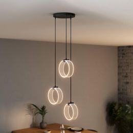 Osram LED-H&auml;ngelampe Decor Circle, 3-fl. rund, CCT, schwarz