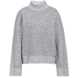 Gina Damen Strickpullover mit Stehkragen