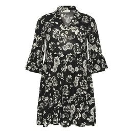 Kaffe Curve Kleid 'KCEdina' Damen Gr&ouml;&szlig;e 54 schwarz / naturwei&szlig; Sommerkleid