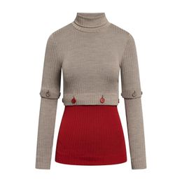 TOOche Pullover Damen Größe M chamois / rot