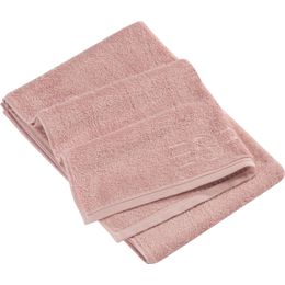 Handtuch Esprit "Modern Solid", rosa (rose), B:50cm L:100cm, Webfrottier, Obermaterial: 85% Baumwolle, 15% Lyocell (TENCEL™), Handtücher, vegan produziert