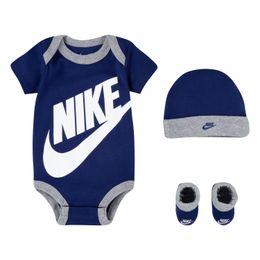 Erstausstattungspaket Nike Sportswear "NHN FUTURA LOGO", Kinder, Gr. 68/80 (6/12), blau (blau void), Jersey, Obermaterial: 60% Baumwolle, 40% Polyester, KOB Set-Artikel, für Babys