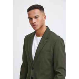 Sakko Blend "Blazer", Herren, Gr. 58, grün (forest night), Web, Obermaterial: 75% Polyester, 22% Viskose, 3% Elasthan, kariert, regular fit, Sakkos