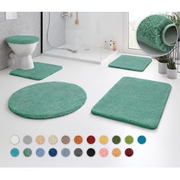 Badematte Kleine Wolke "RELAX", grün (maledivia), H:30mm, Polyacryl, Badematten, Badteppich, Uni Farben, rechteckig, rund & als Set erhältlich